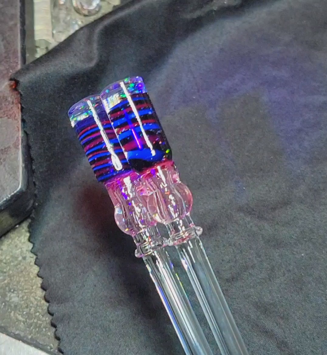 UV Crushed Opal Nunchuck joystick, switch 2 – Gemcup